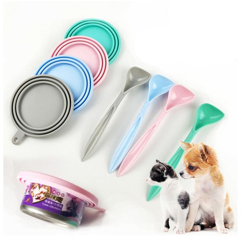 Pet Food Can Silicone Cover and Spoon Dogs & Cats Storage Ti - TikTok ...