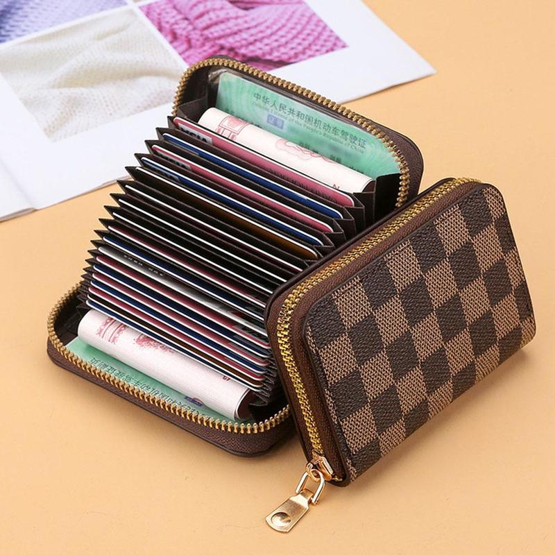 Brown Square Wallet Organ Card Pack Multi-Card Place Card Holder ...