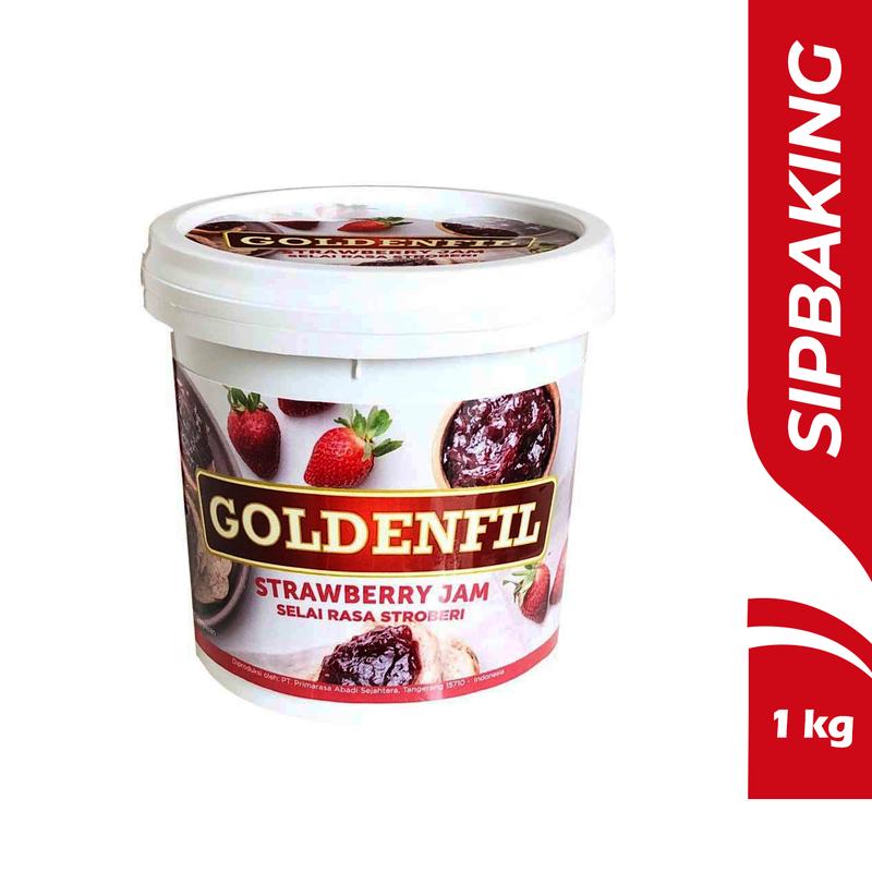 Goldenfil Strawberry Jam Selai strawberry 1 kg - Shop | Tokopedia