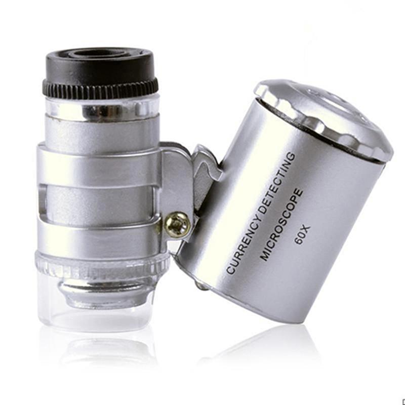 60X Handheld Mini Pocket Microscope Loupe Jeweler Magnifier With ...