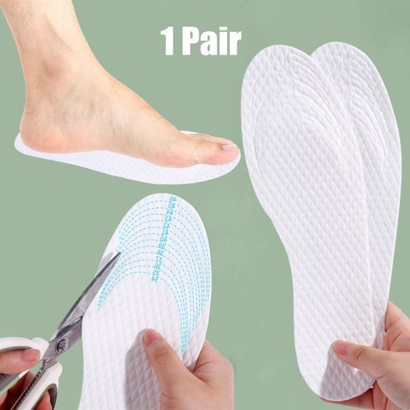 1 Pair Disposable Wood Pulp Insoles Cuttable Breathable Swea - TikTok ...