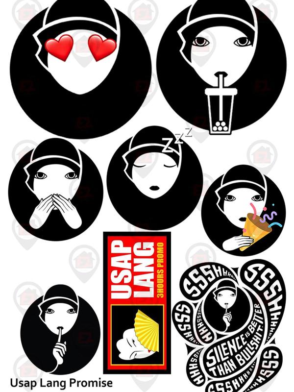 SOGO USAP LANG Waterproof and Laminated Colorful Stickers - TikTok Shop ...