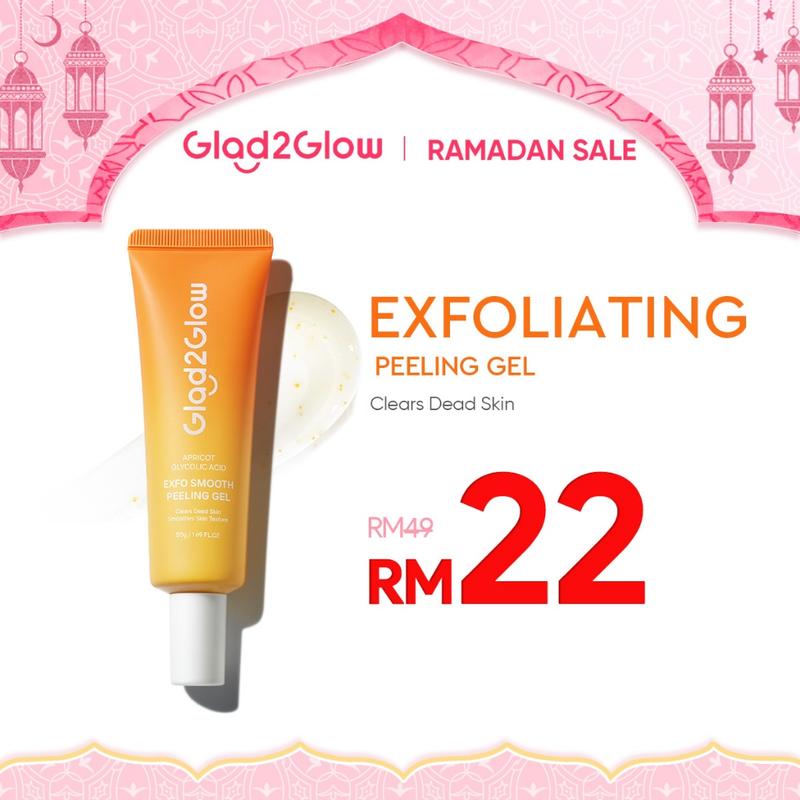 Glad2Glow peeling gel Apricot Glycolic acid face scrub muka Acid ...