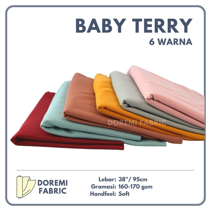 Jual (METERAN) Kain BABY TERRY Premium Doremi Fabric - BABY TERRY 38 / ...