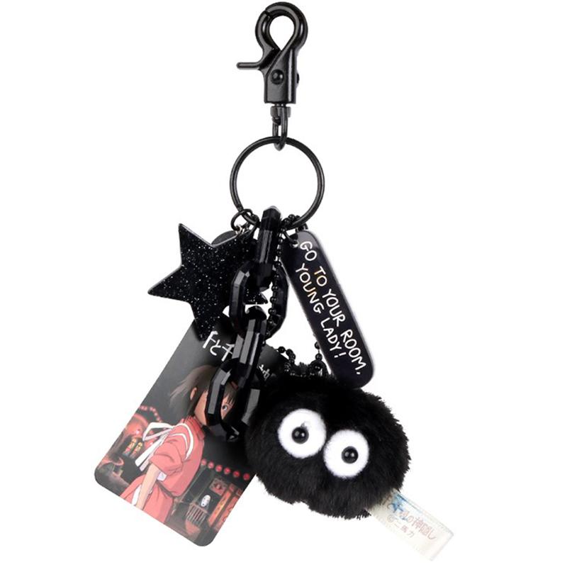 Black Coal Elf Keychain Spirited Away Hayao Miyazaki My Neighbor ...