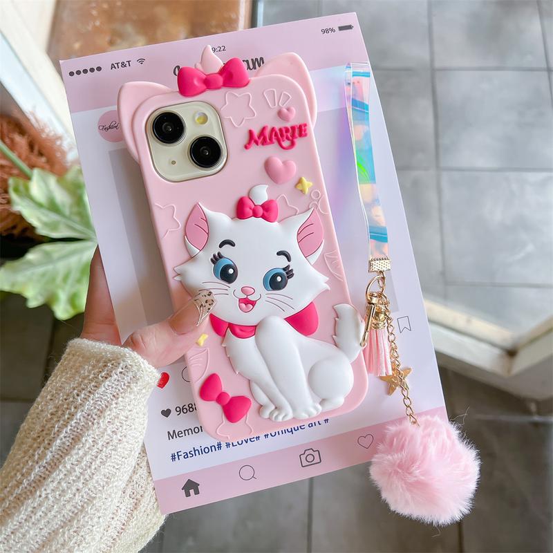 Cute Cartoon Pink Cat Phone Case for IPhone 16 15 14 13 12 1 - TikTok ...