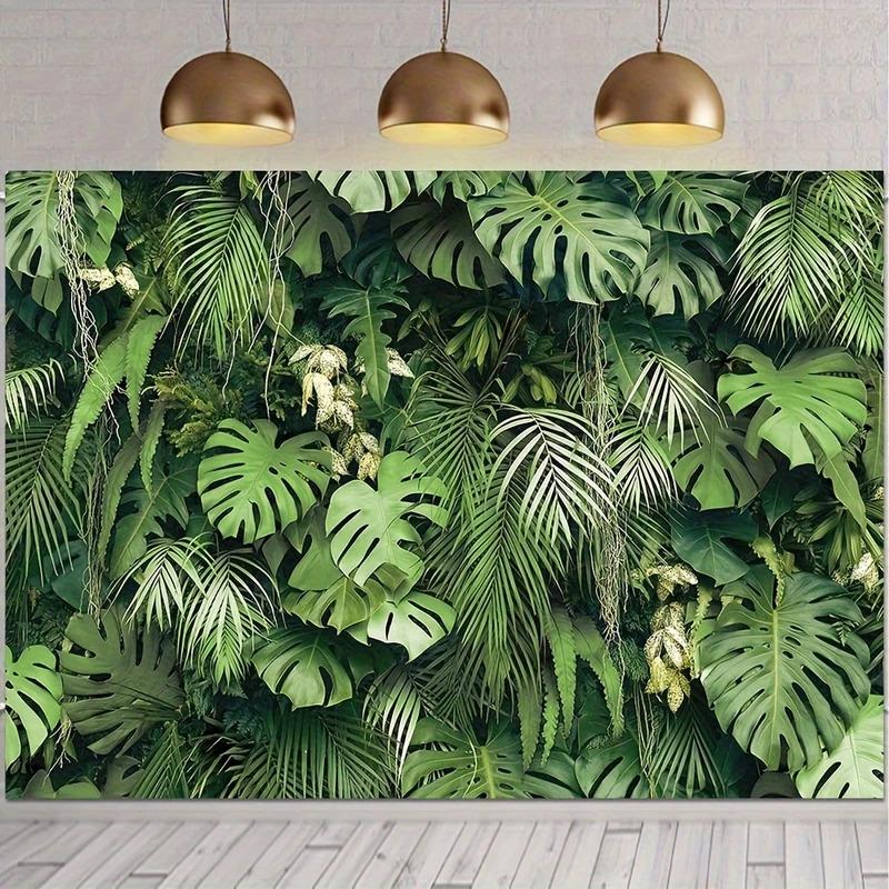 Latar Belakang Fotografi Gambar Daun Palma Tropika, Warna Hijau ...