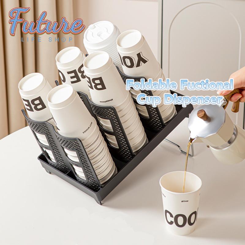 Multi Functional Cup Dispenser, Coffee Water Cup Storage Rack, - TikTok Shop Malaysia