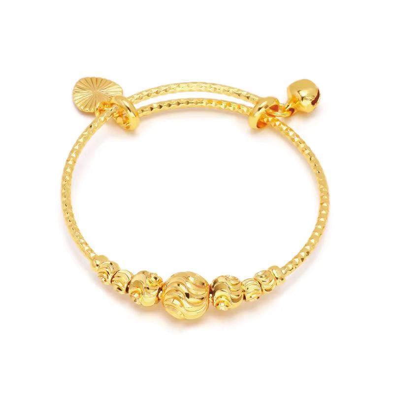 Gelang Loceng dan Gelang Bayi, Gaya Klasik, Warna Emas Tulen, Tolak dan ...