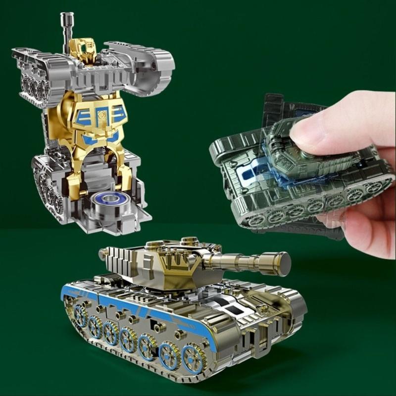 Pressure Reducing 2 in 1 Deformed Tanks Robot Fidget Gyro Plastic ...