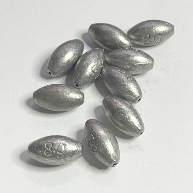 Sinker Plumbum Memancing, berbentuk zaitun, Tersedia dalam 20/40/60/80 ...