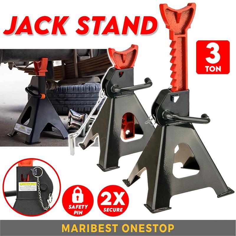Maribest TAHAN LASAK Car Stand 3 Tan Heavy Duty Lock Jack stand ...