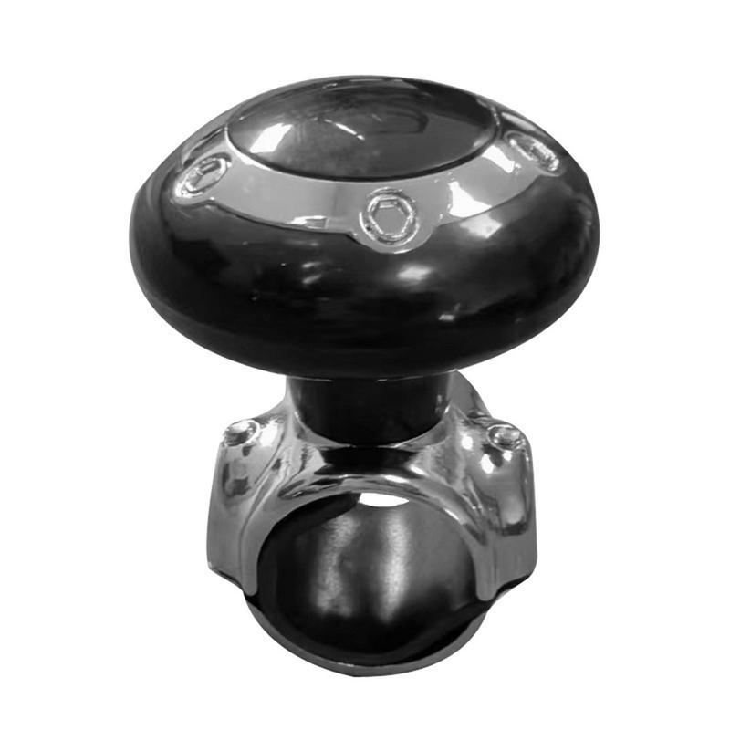 1PCS Black Silver Steering Wheel power Rotation Knob Car Steering ...