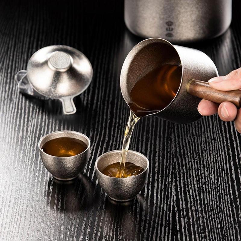 Titanium Tea Maker Pitcher Kungfu Teapot Teaware Fairness Cu - TikTok ...