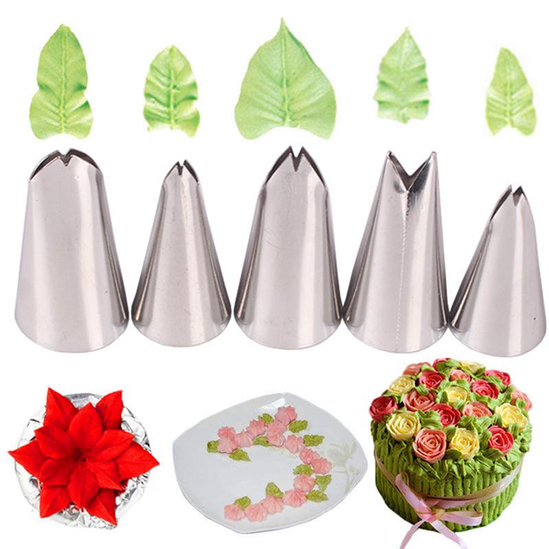 Muncung aising keluli tahan karat, set 5 keping, daun aising - TikTok ...