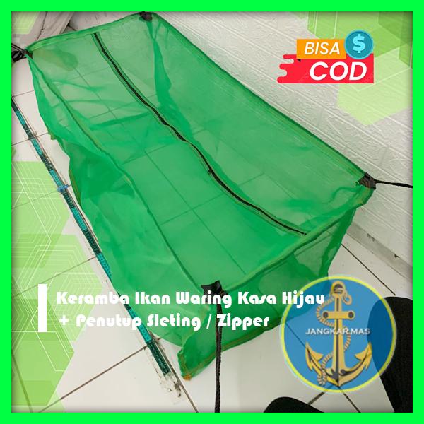 Keramba Ikan Ukuran Kecil waring jaring kasa hijau dengan tutup - Shop ...