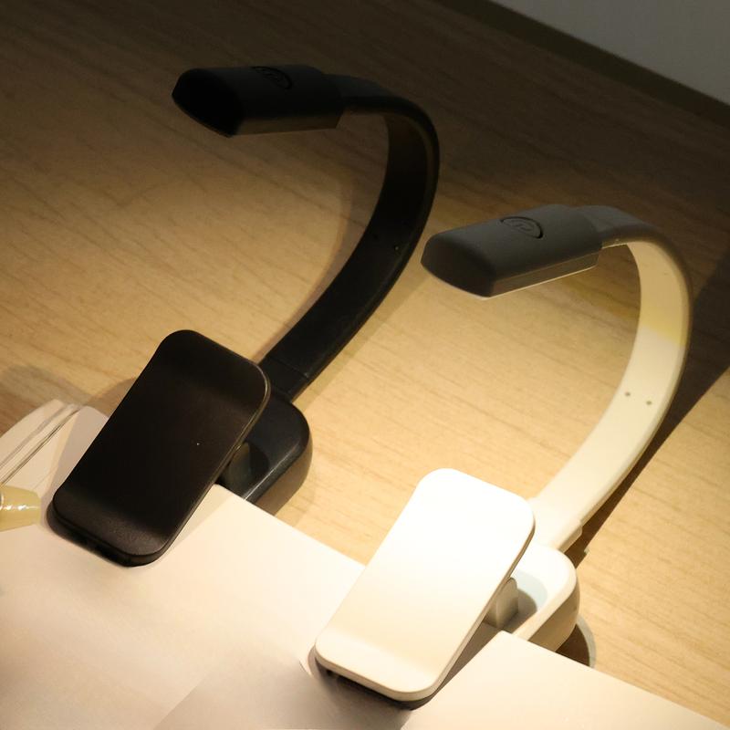 Portable Book Light LED Reading Light 3-Level Warm Cool White Flexible ...