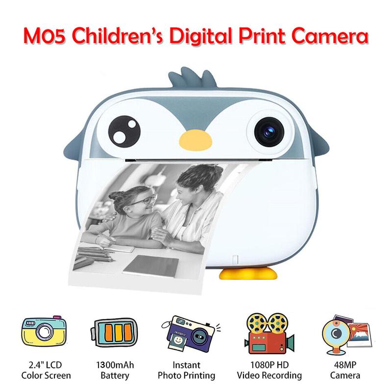 M05 Kids Digital Printing Camera Toy 2.4 inch IPS Screen 48M - TikTok ...