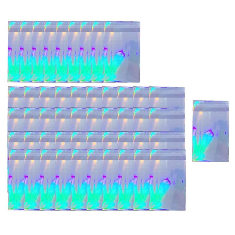 50x Holographic Foil Protective Cover Photo Cards Holographi - TikTok ...