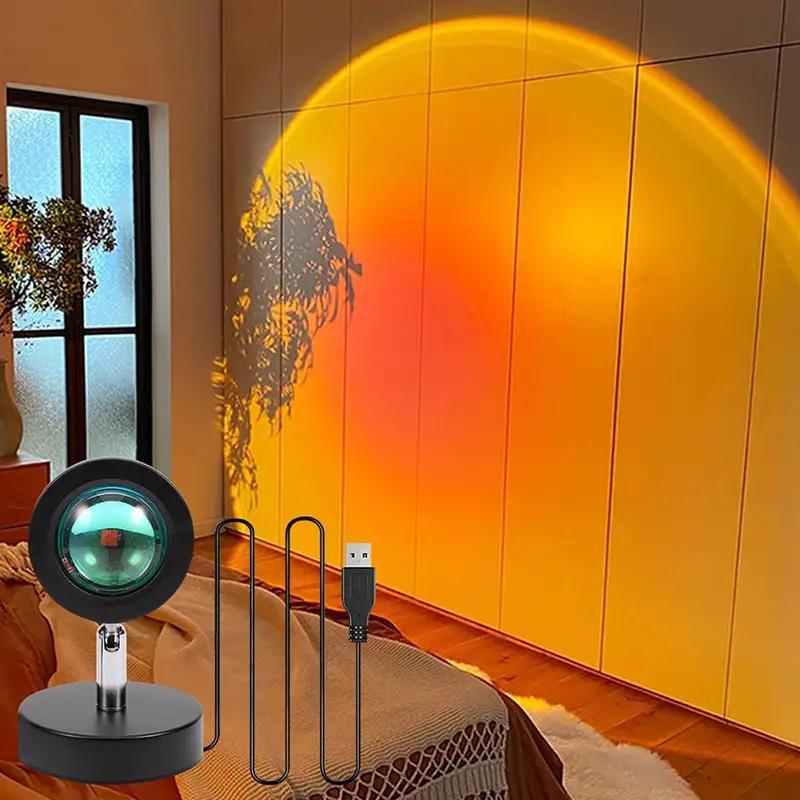 Summer USB Sunset Projection Lamp, 1 Count Sunset Lamp Projector ...