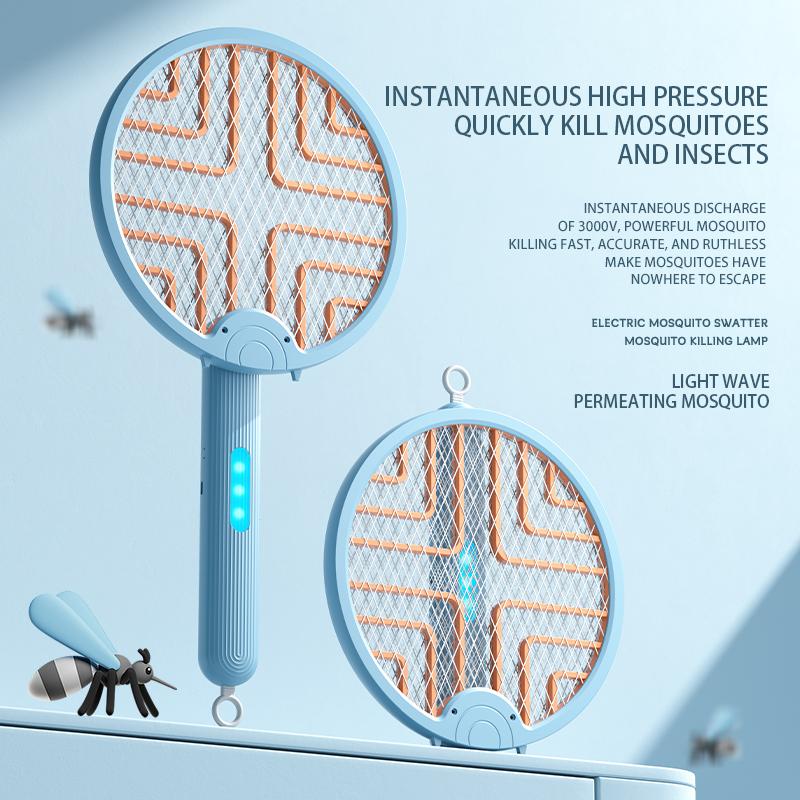 Folding 2-In-1 Electric Mosquito Swatter Automatic Mosquito Lure ...