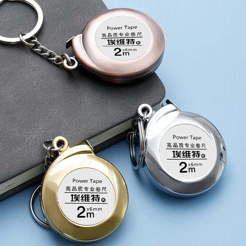 Mini Key Chain Tape Measure 2-Meter Steel Tape Measuring Too - TikTok ...