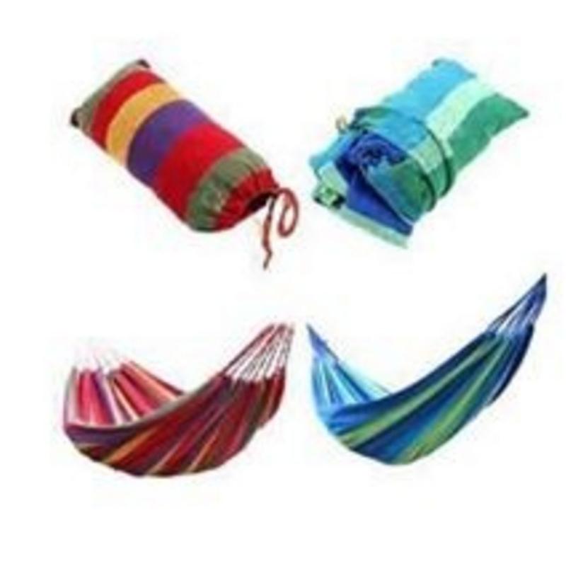 Single camping quarters outdoor leisure mesh cloth hammock - TikTok ...