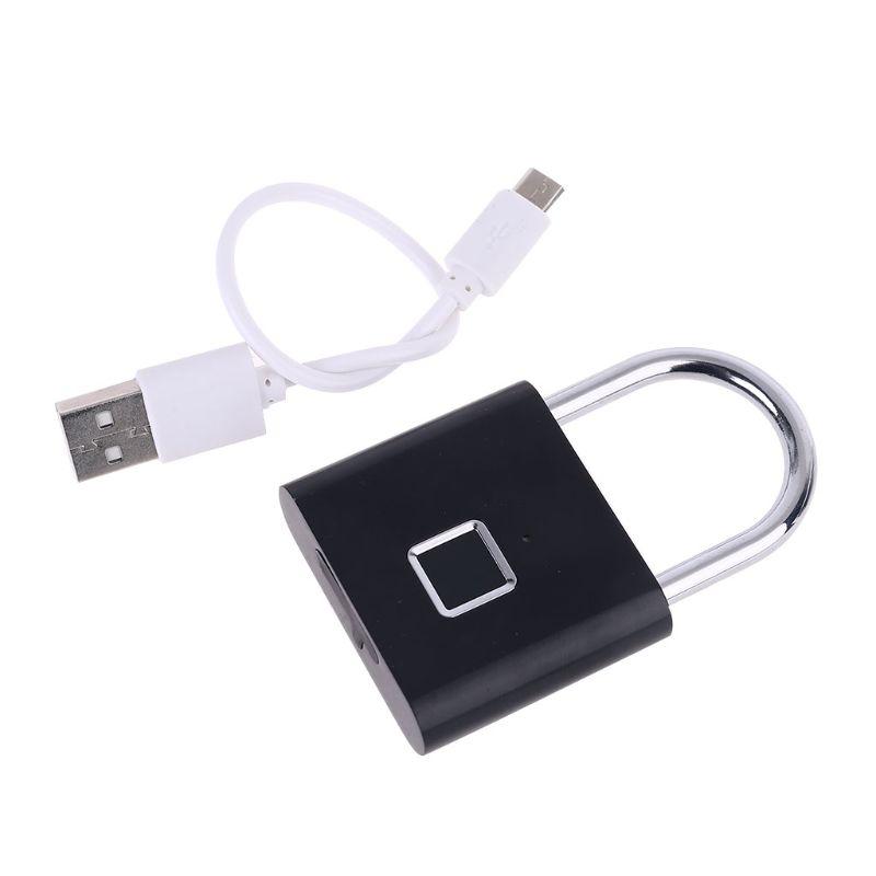 for Smart Biometric Thumbprint Door USB Rechargeable Padlock - TikTok ...