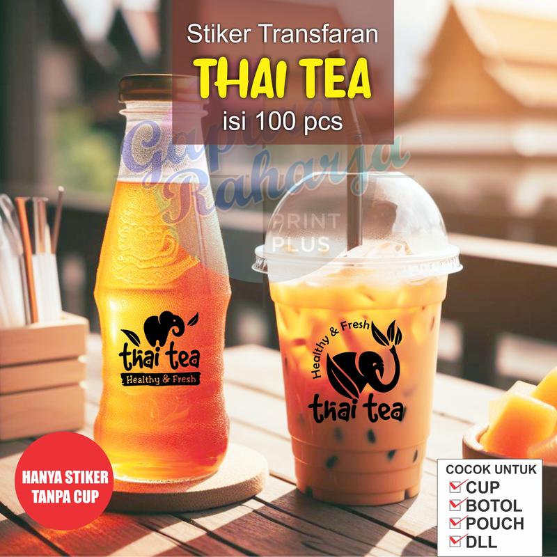Stiker kemasan label Thai Tea isi 100 - Shop | Tokopedia