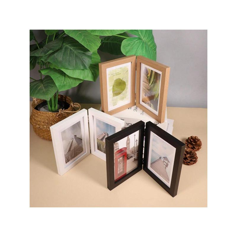 2 In 1 Table Top Picture Frame 4R Double Picture Frame Book Type ...