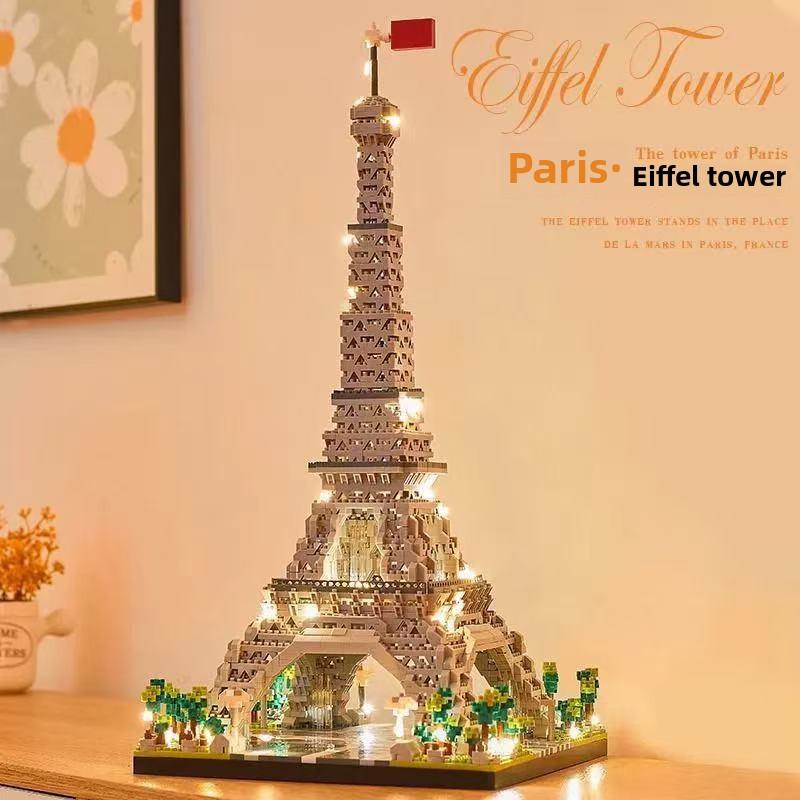 Pencahayaan Reben, Model Menara Eiffel Paris Lego Serasi, Mainan ...