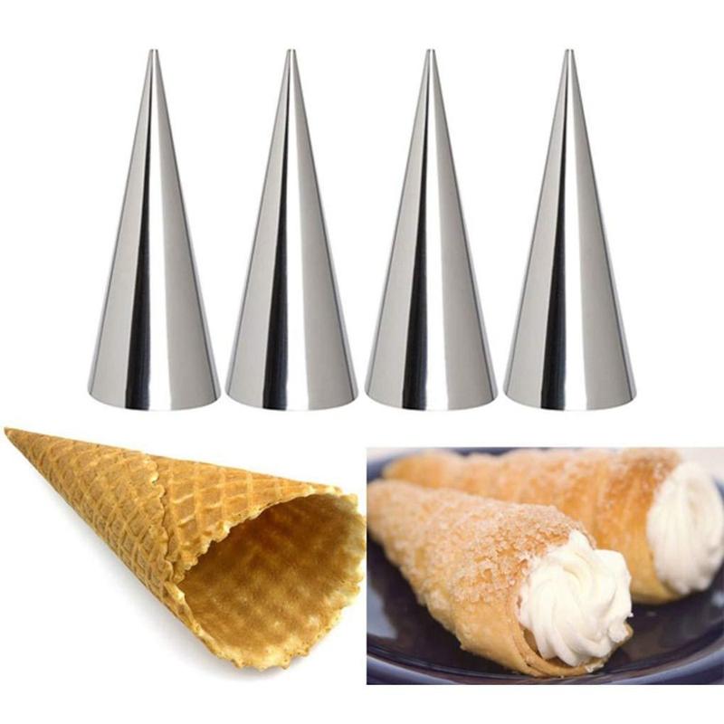5Pcs Kitchen Conical Tube Cone Roll Moulds SpiralPastry Mold - TikTok ...