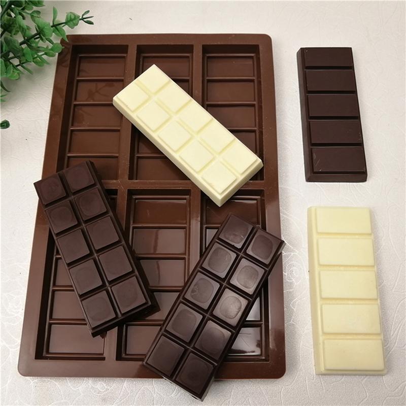 6 Grids Small Rectangle Waffle Chocolate Mold Moldes De Silicone ...