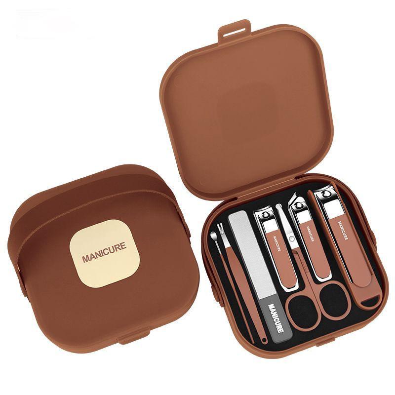 New Anti-splash Nail Clipper Set Portable Nail Trimmer Stainless ...
