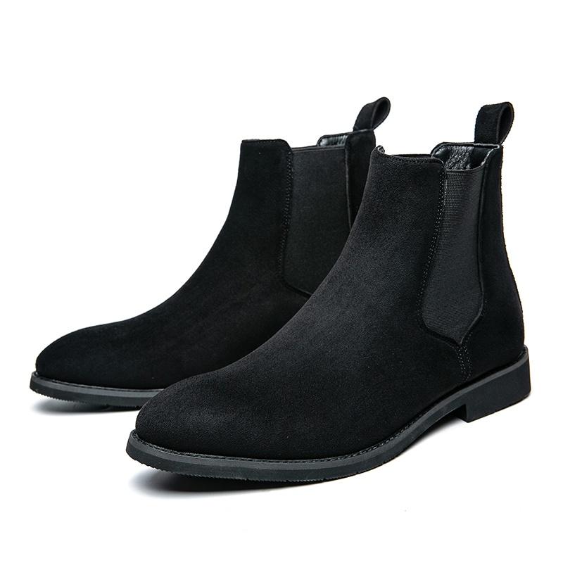 But lelaki Chelsea, but pendek suede British, but kulit runcing ...