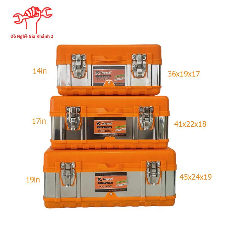 Thùng đồ nghề cao cấp khung bọc inox 14in-17in-19in Kapusi chính ...