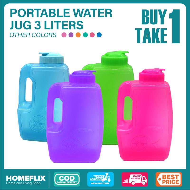 Homeflix [BUY 1 TAKE 1 FREE] Jumbolita 3L Handy Water Jug Fridge ...