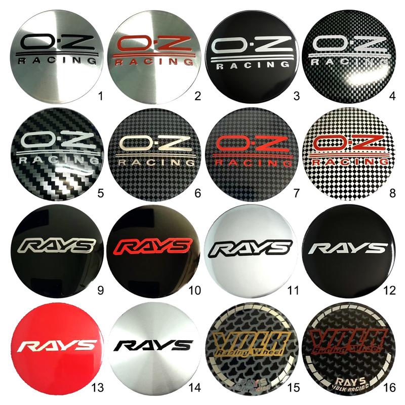 4PC 56MM CAR Wheel Center Cap Emblem Sticker for vossen ray - TikTok Shop Singapore