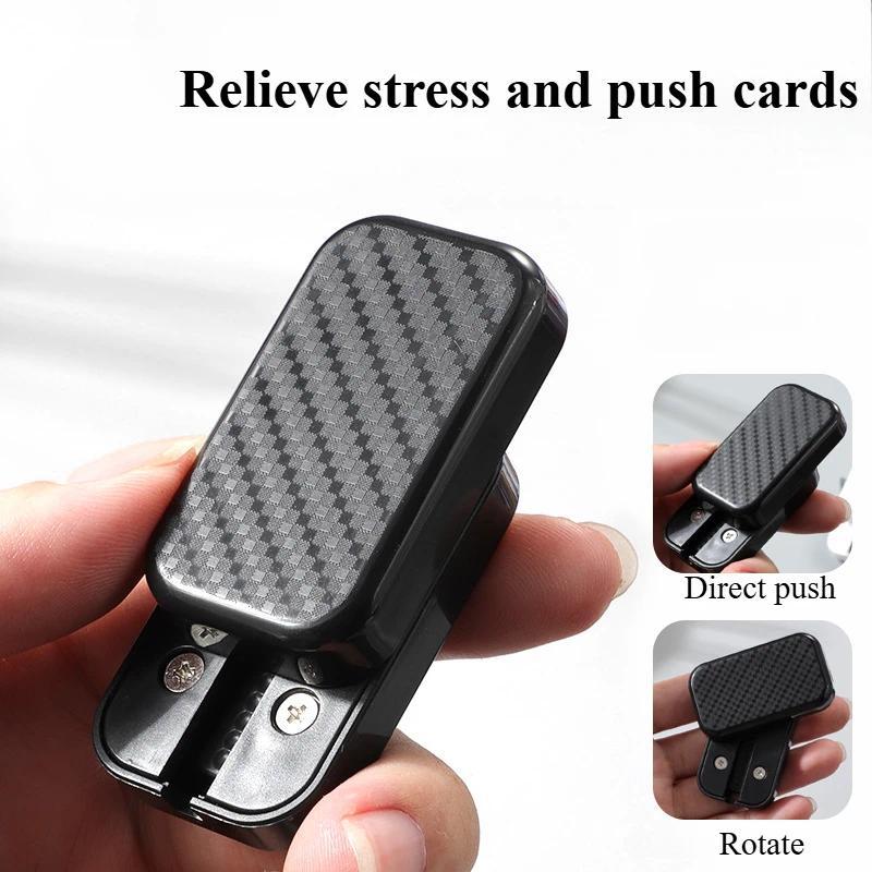 Magnetic Push Card Mechanical Slider Pushing Plate Coin EDC Stress ...
