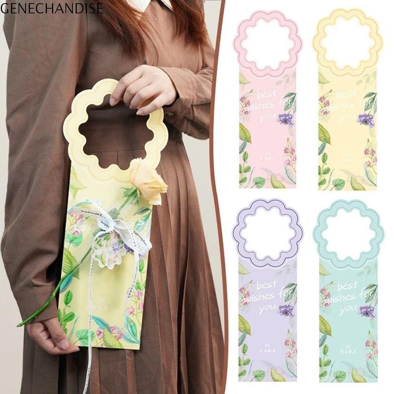 Beg Bunga, GENECHANDISE, Set 5pcs, Beg Pembungkusan Bunga Kertas ...