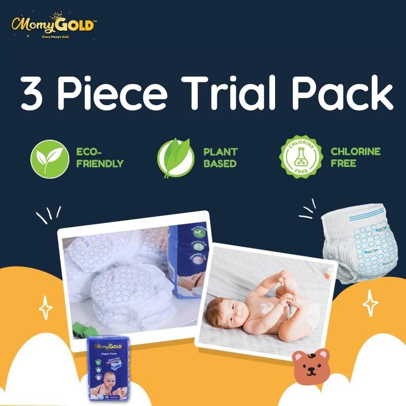 3 Piece Trial Pack Momy Gold Pants Viral Baby Diapers - TikTok Shop ...