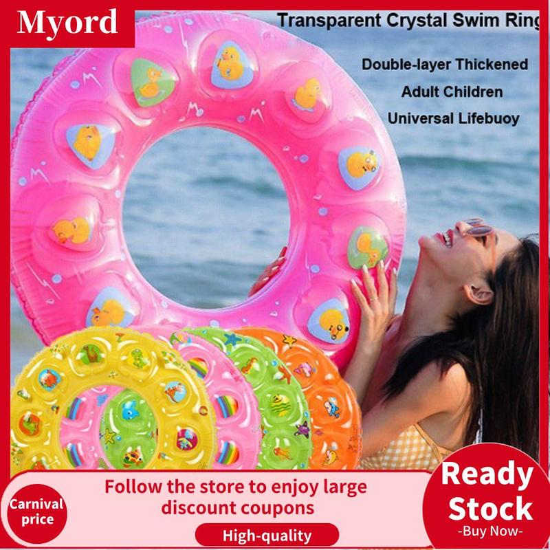 High Quality Transparent Double-layer Thickened Swim Ring PV - TikTok ...