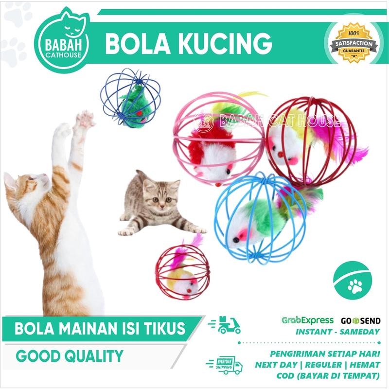 BOLA KUCING TIKUS Mainan Interaktif Lucu Murah Cat Toys Toy Ball - Shop ...