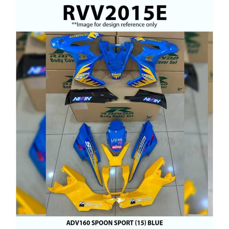 Rapido Cover Set Honda ADV160 Spoon Sport (15) Blue White Blue - TikTok ...