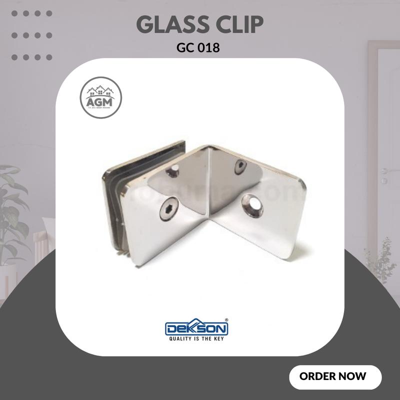 glass clip connector dekkson GC 018 gw glass to wall klip kaca - Shop ...