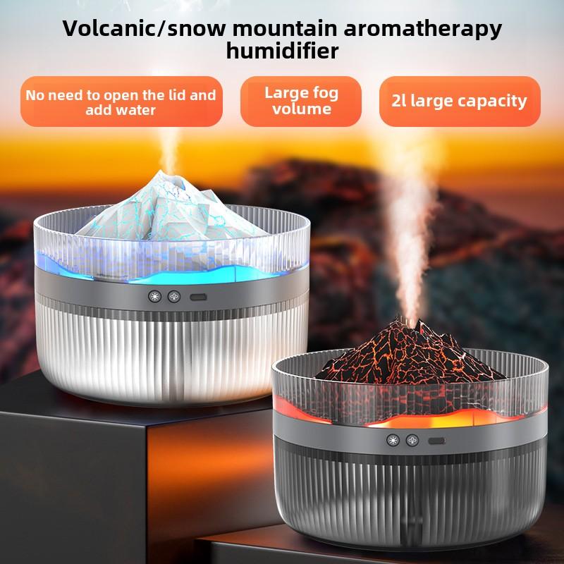 2025 New 2L Volcano Aromatherapy Machine Multifunctional Flame - TikTok ...