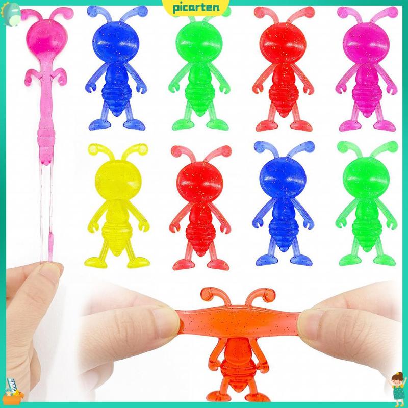 picarten- Tpr Ant Toy Ant Sensory Toy 10/20pcs Colorful Tpr Sticky ...
