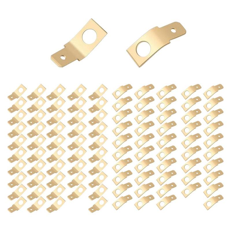 100x Quick Disconnect Connectors, 10 Stud Brass Male Spade Connector ...