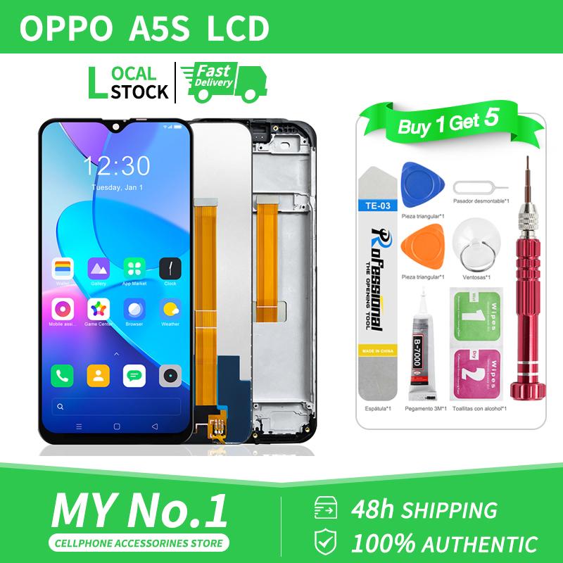 LCD dengan Bingkai, Asal, untuk OPPO A5S CPH1909 AX5S / A12 - TikTok ...