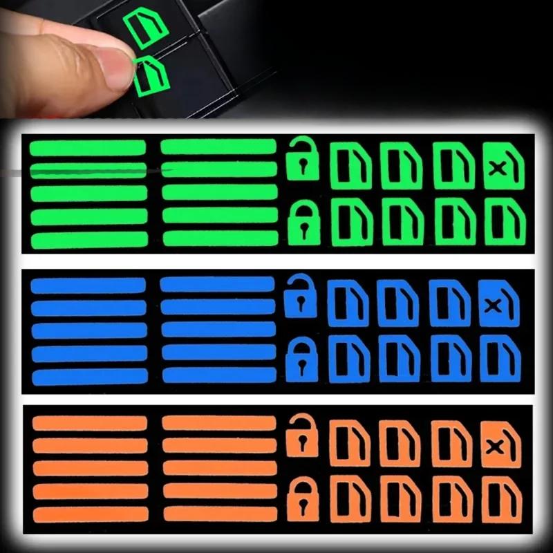 Luminous Window Button Sticker Fluorescent Windows Lifter Door - TikTok ...